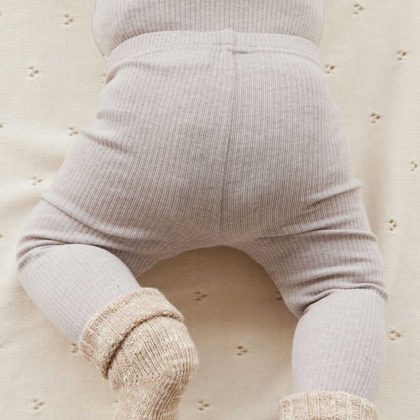 Organic Cotton Legging - Icicle Marle – WonderKin